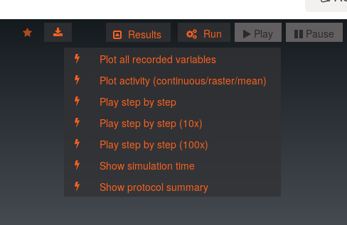 Disable Results menu items if experiment in design state · Issue #170 · OpenSourceBrain/geppetto ...