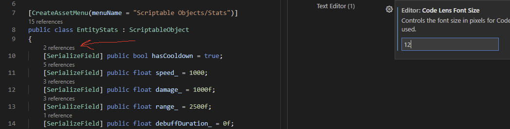 Code Lens has wrong spacing with default editor.codeLensFontSize value · Issue #140331 ...