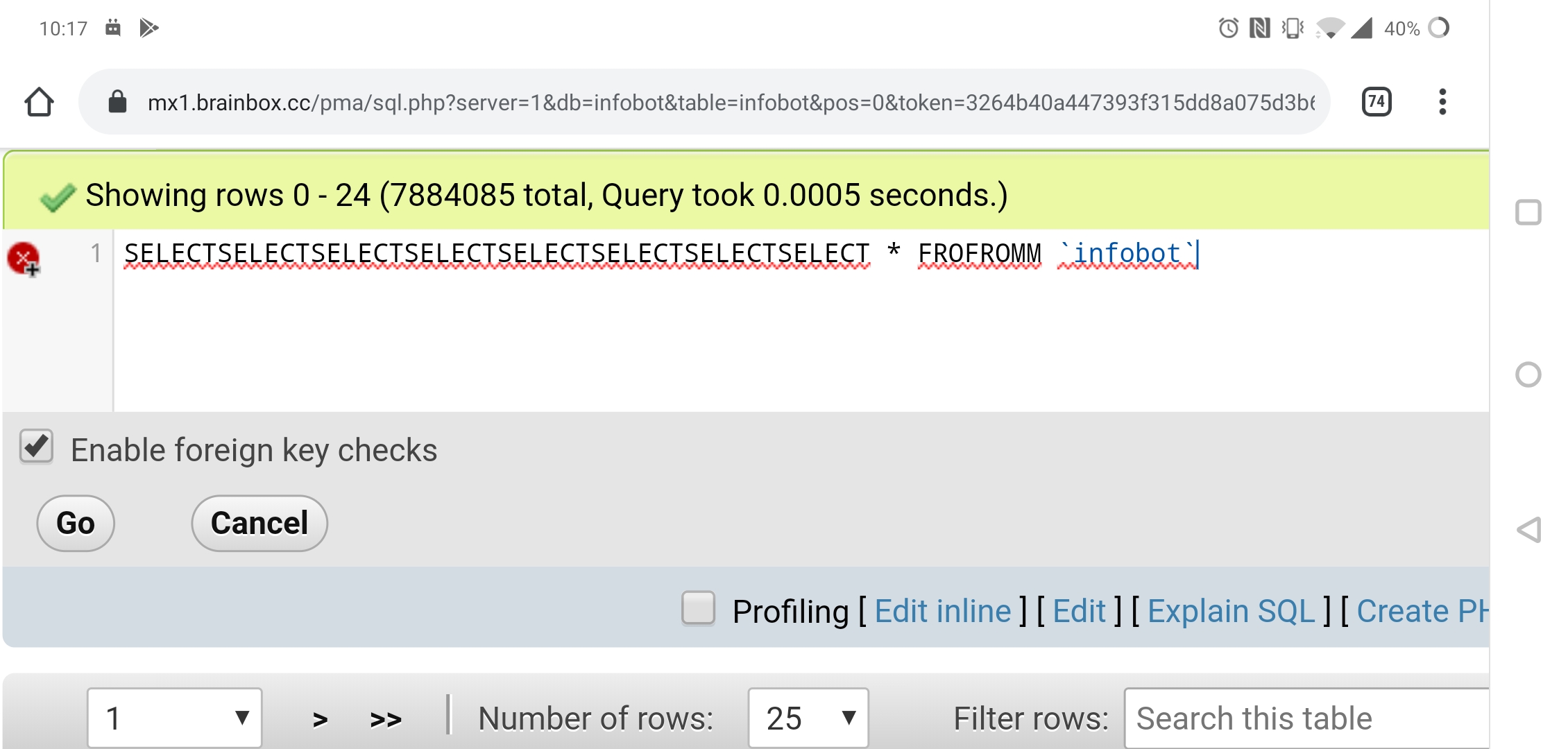 Autocomplete makes use of phpmyadmin impossible on mobile · Issue #15852 · phpmyadmin/phpmyadmin ...