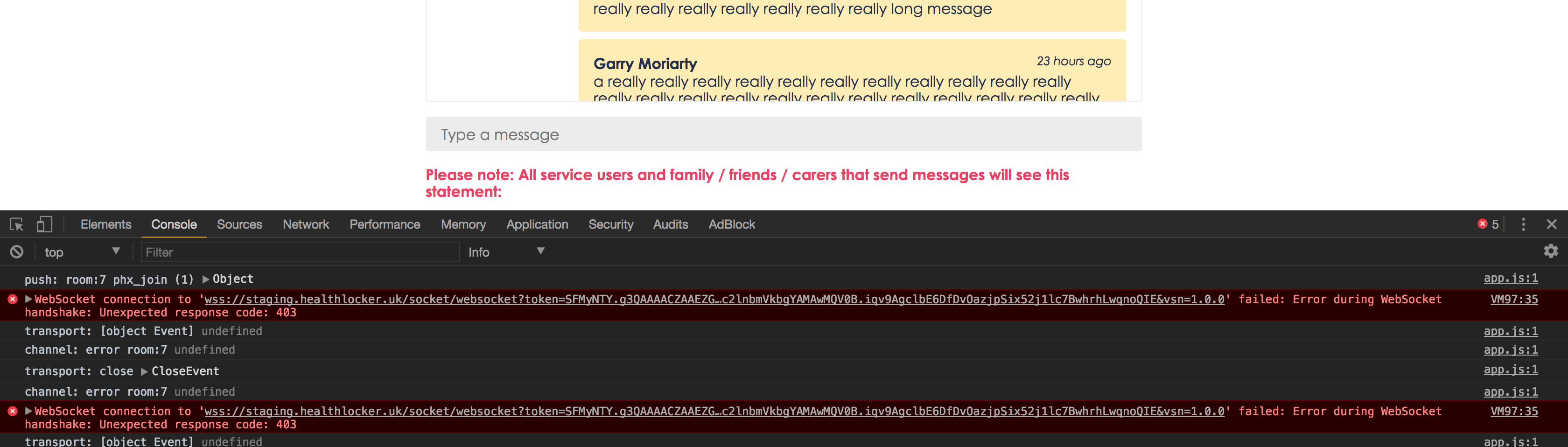ERROR: Messages not submitting · Issue #915 · healthlocker/healthlocker · GitHub