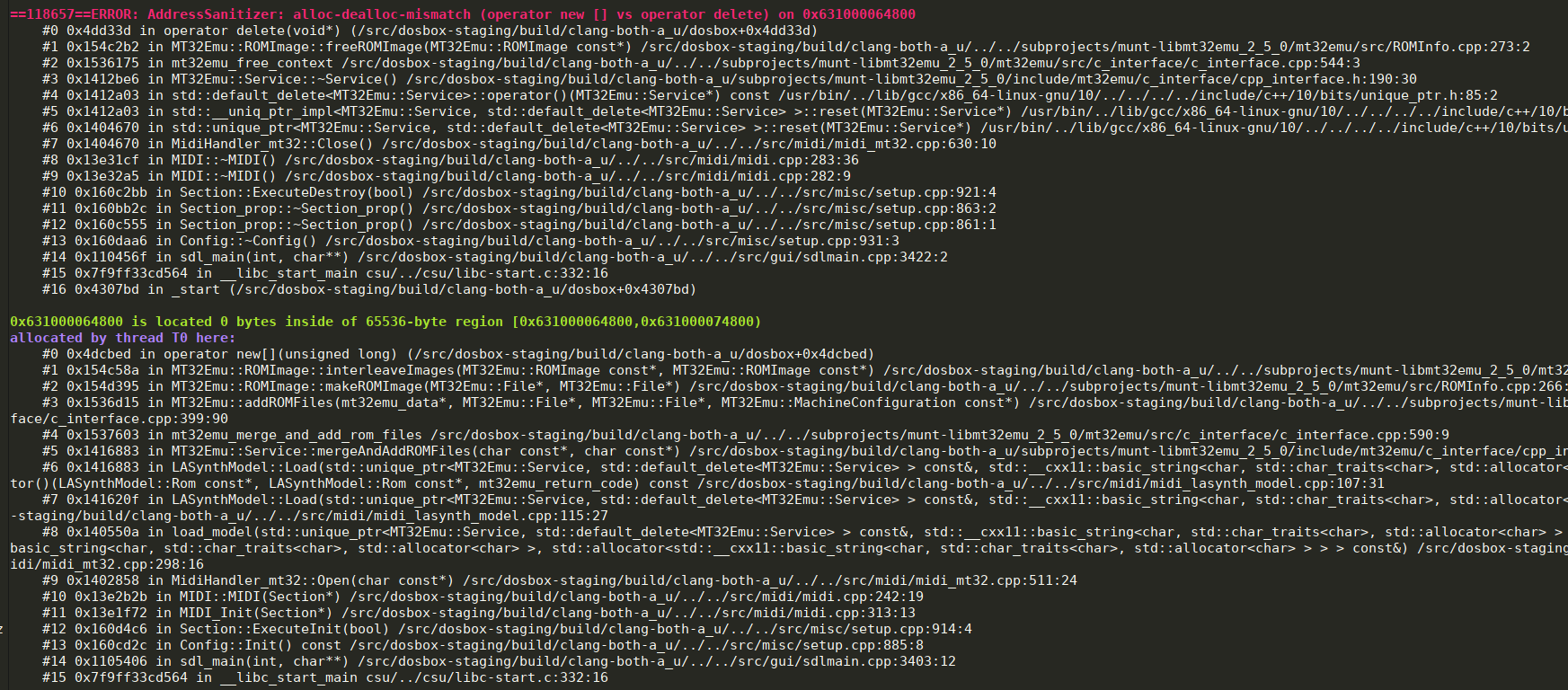 (minor) ROMImage should be freed with `delete[]` to match its `new[]` allocation · Issue #60 ...