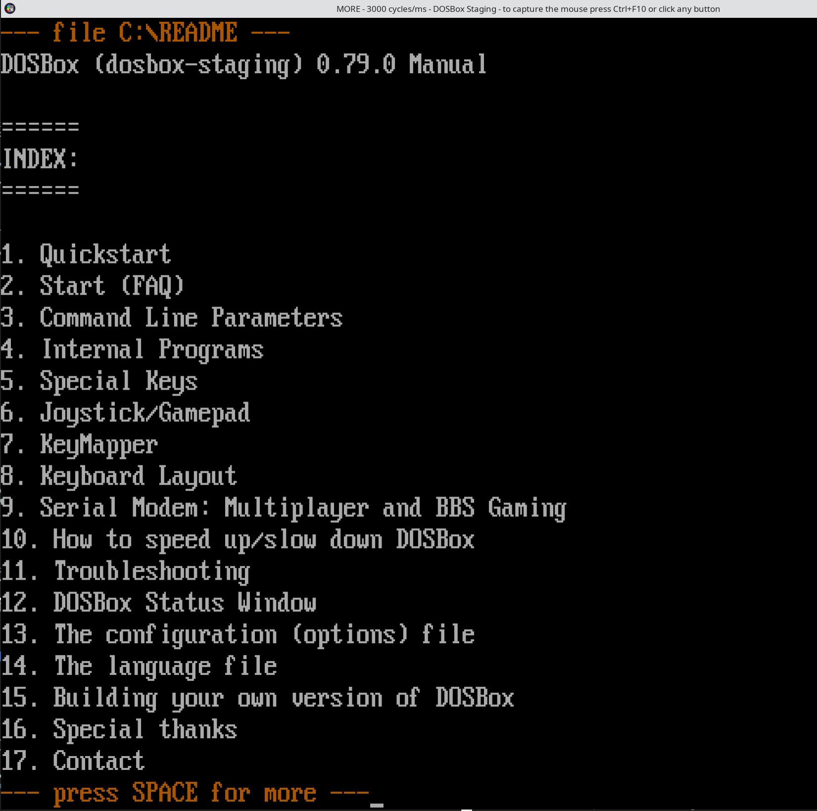 `MORE.COM` sometimes hides local mounted filesystem · Issue #2144 · dosbox-staging/dosbox ...