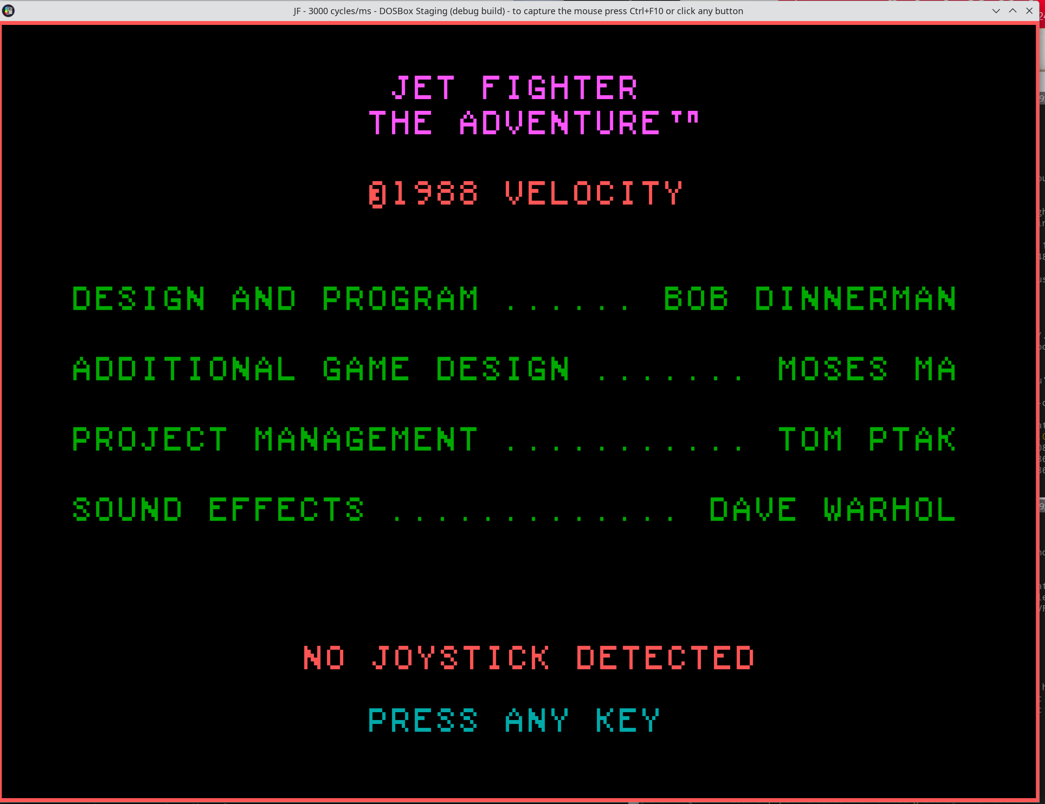 JetFighter: The Adventure crashes on the title screen with "Divide by 0" error · Issue #2401 ...
