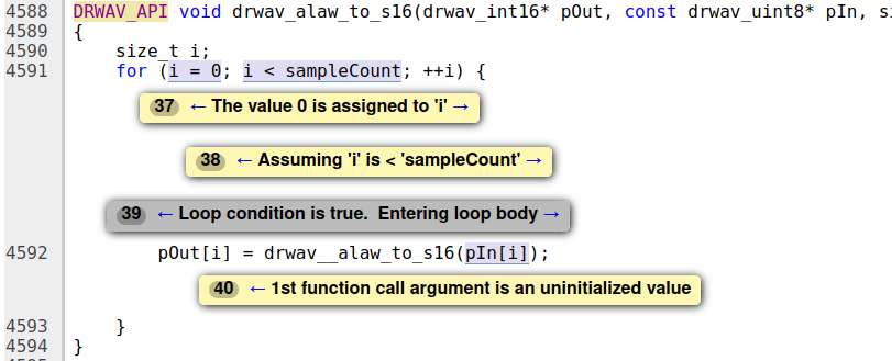 dr_wav: potential use of uninitialized argument, flagged by static Clang analyzer · Issue #166 ...