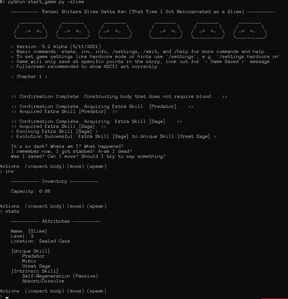GitHub 0n1udra TenseiPy Python Text Adventure Game Based On Tensei 