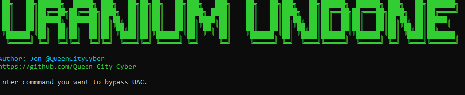 GitHub - DragoQCC/Uranium-Undone: Simple UAC bypass using Fodhelper with ProgIDs