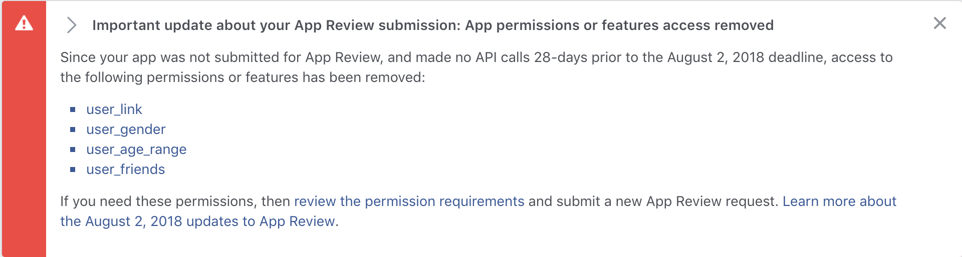 Fb API の仕様変更で統計スクリプトが失敗しているので、Fb Groups 権限取得用アプリを申請する · Issue #371 · coderdojo-japan/coderdojo ...