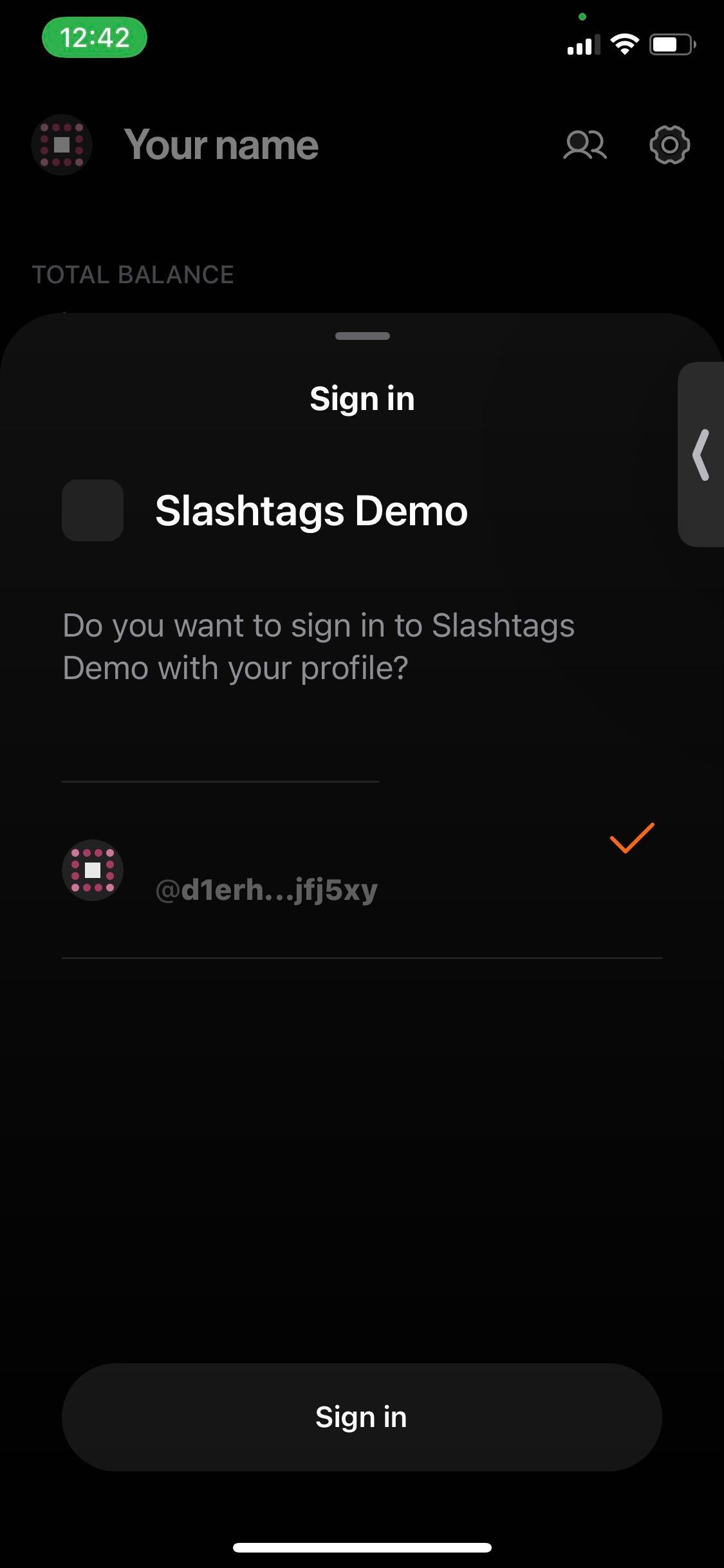 Slashtags layout bug · Issue #466 · synonymdev/bitkit · GitHub