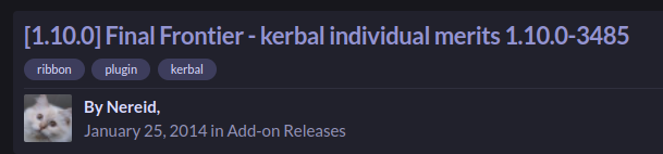 [Mod Update] Final Frontier · Issue #9066 · KSP-CKAN/NetKAN · GitHub