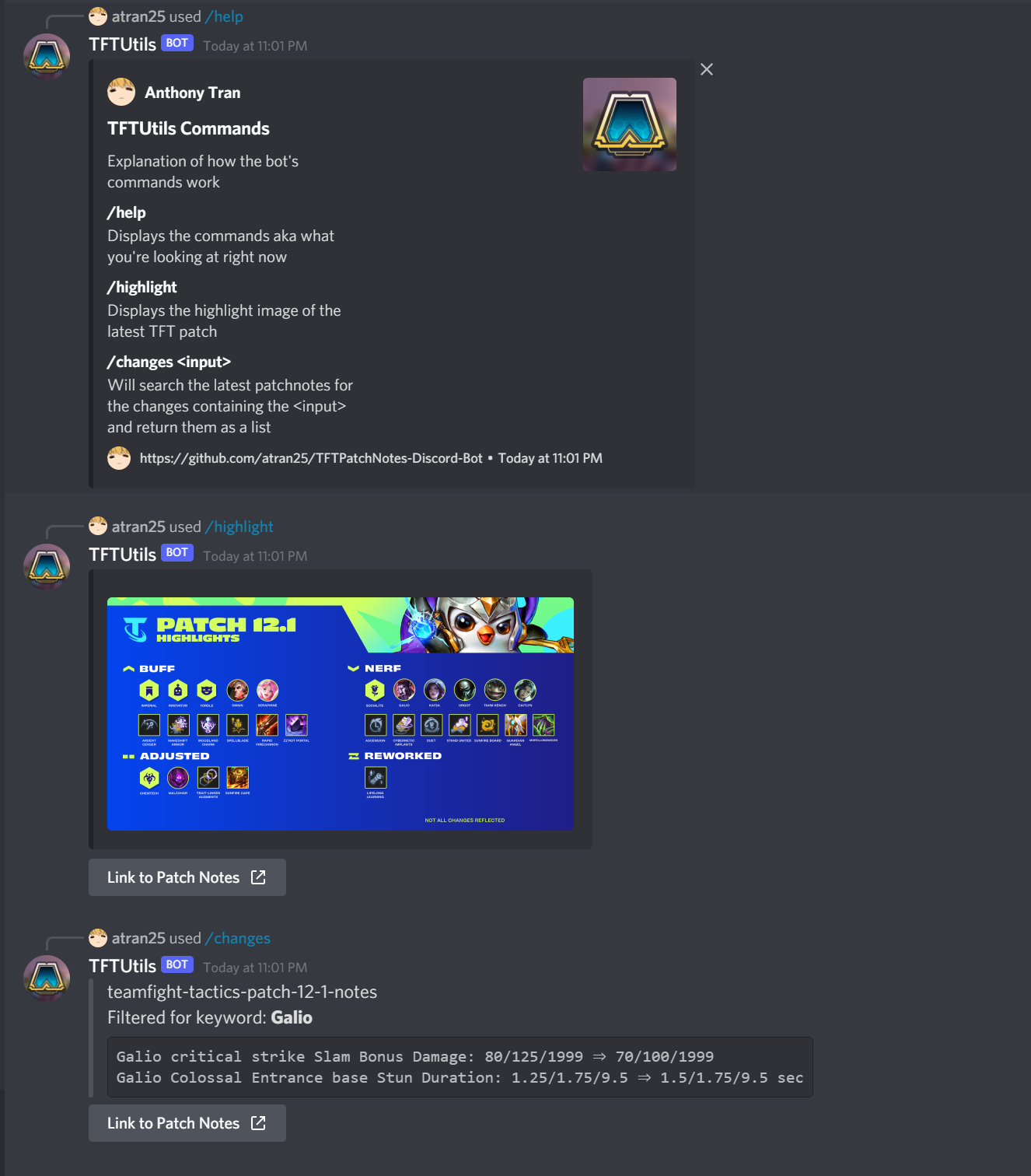 GitHub - atran25/TFTPatchNotes-Discord-Bot: Discord bot that grabs the ...