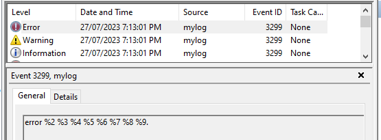 proposal: x/sys/windows/svc/eventlog: Use generic error message for Windows Event logs · Issue ...