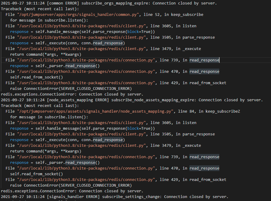 [Question] 访问通过HAProxy代理的Redis Sentinel集群报错 · Issue #6965 · jumpserver/jumpserver · GitHub