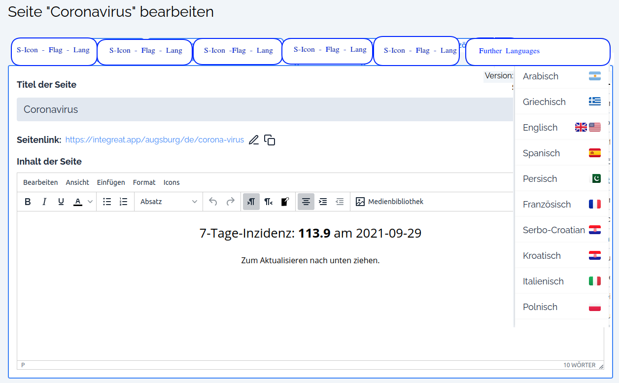 Language tabs scale poorly · Issue #1030 · digitalfabrik/integreat-cms ...