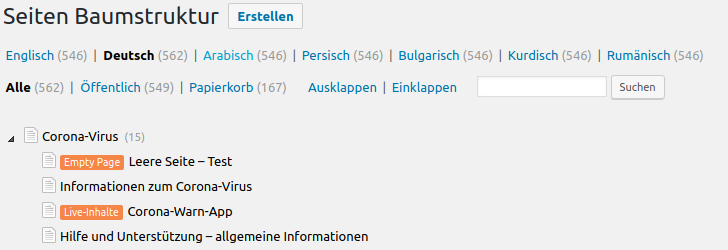 Add an "empty page" label to the TreeView · Issue #567 · digitalfabrik/integreat-cms · GitHub