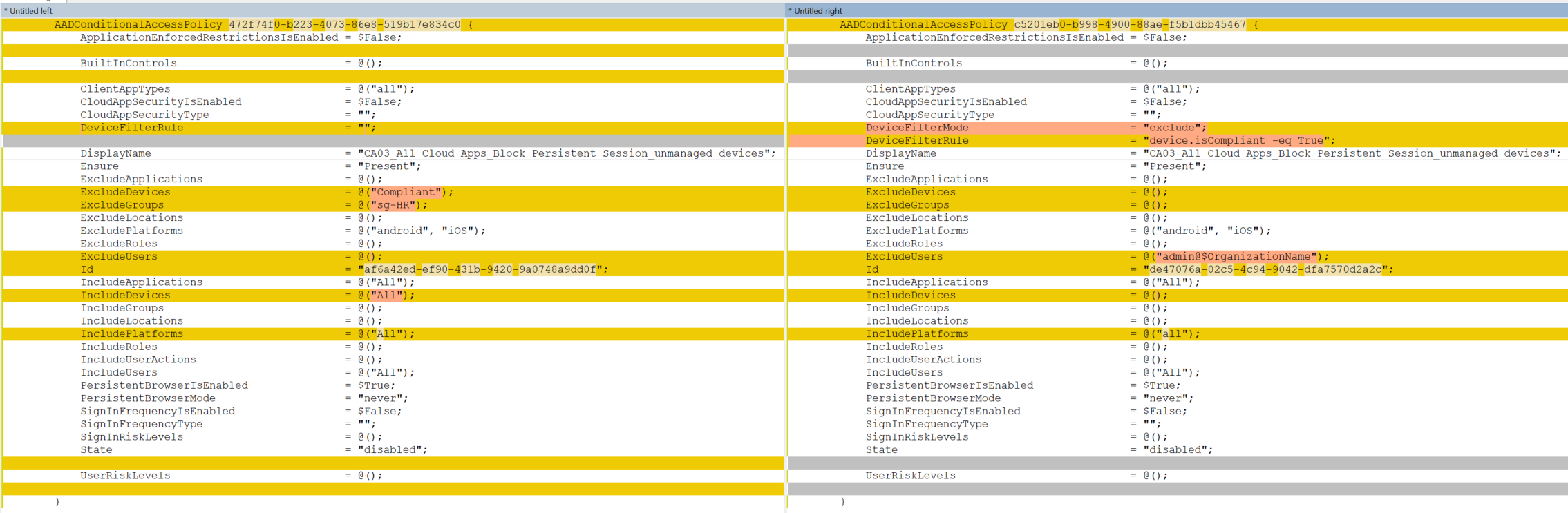 Conditional Access Policy - The server could not process the request ...
