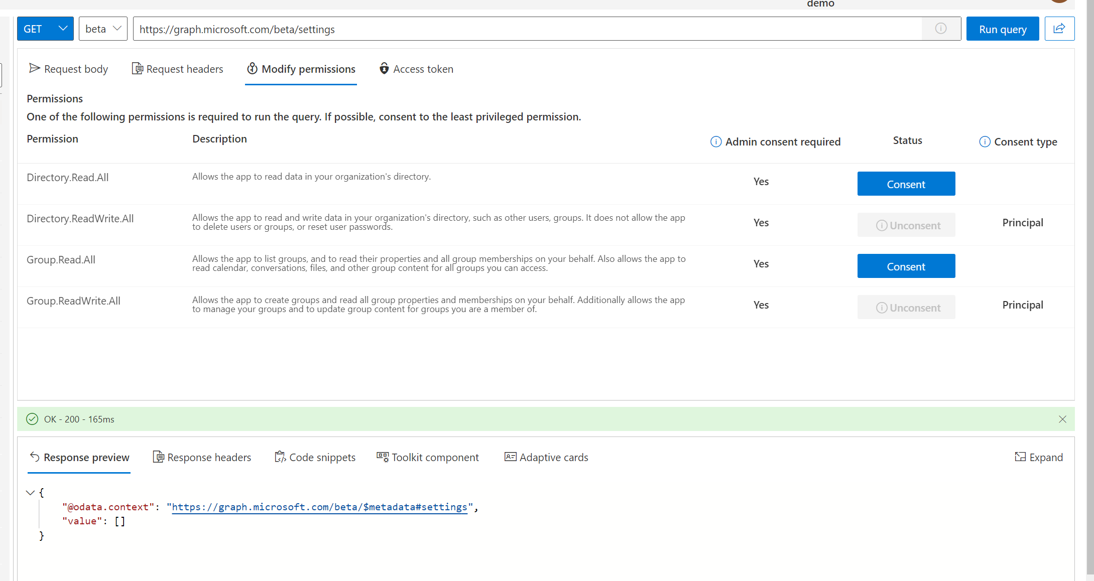 AADGroupsSettings export not providing the desired values as documented ...