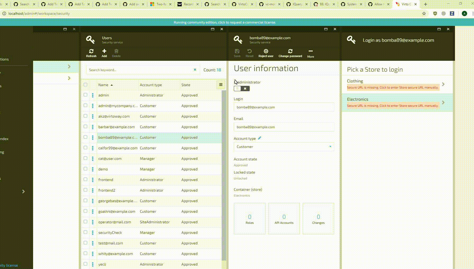 Allow To Login On Behalf Without Defined Url For Stores · Issue 1518 · Virtocommerce Vc