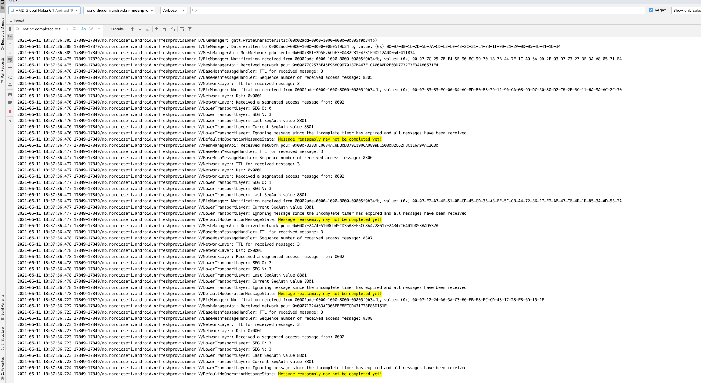 Data transmission failure of non directly connected device · Issue #427 · NordicSemiconductor ...