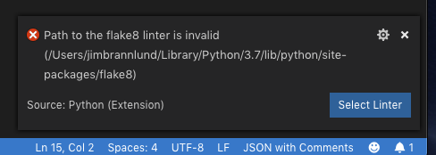 flake8Path not working · Issue #6229 · microsoft/vscode-python · GitHub
