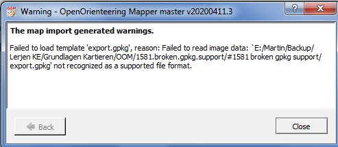 Broken .gpkg support · Issue #1581 · OpenOrienteering/mapper · GitHub