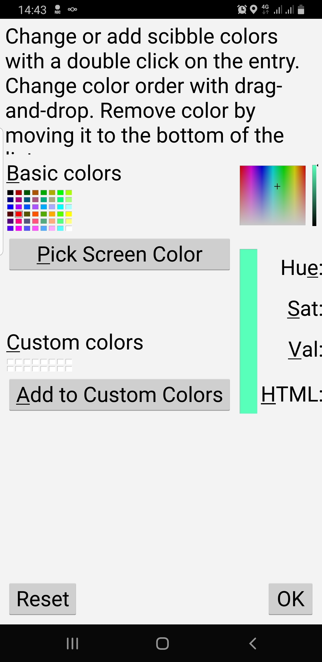Enhancement: Android: New colors for scribble mode · Issue #1737 · OpenOrienteering/mapper · GitHub