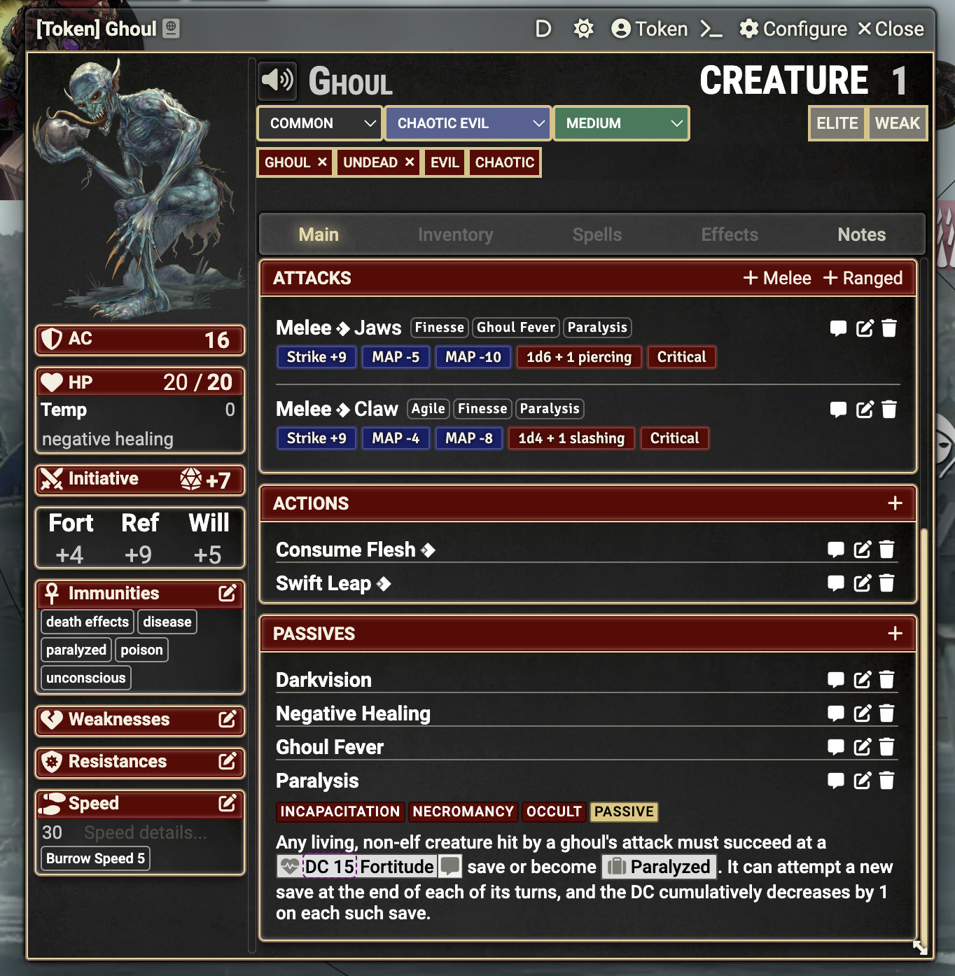 NPC Sheet Dark Mode · Issue #164 · Dorako/pf2e-dorako-ui · GitHub