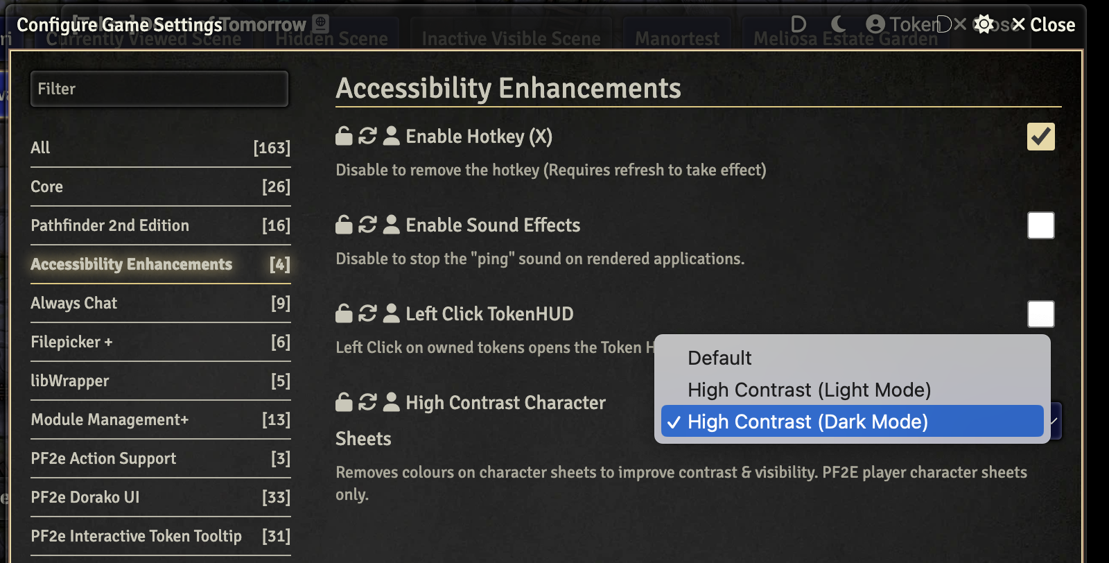 High contrast PC sheets · Issue #215 · Dorako/pf2e-dorako-ui · GitHub