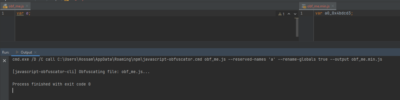 [CLI] "Reserved Names" are Ignored When "Rename Globals" is Enabled · Issue #868 · javascript ...