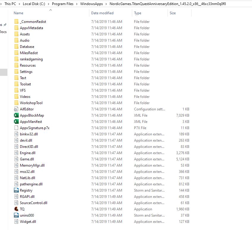 Game installed through Microsoft Store is not detected · Issue #11 · epinter/tqrespec · GitHub