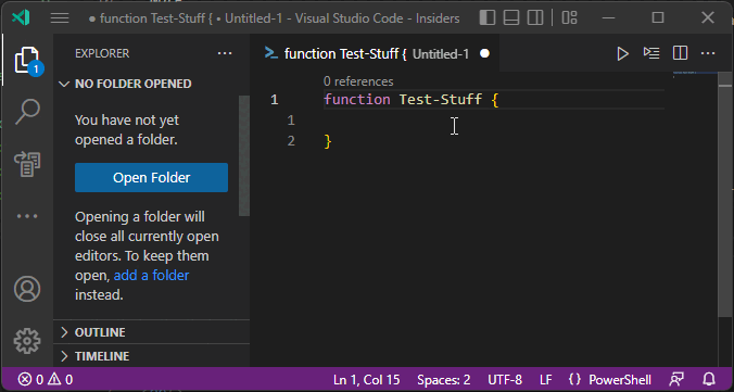 Results for "Find all references" in untitled doc open new untitled doc · Issue #160783 ...