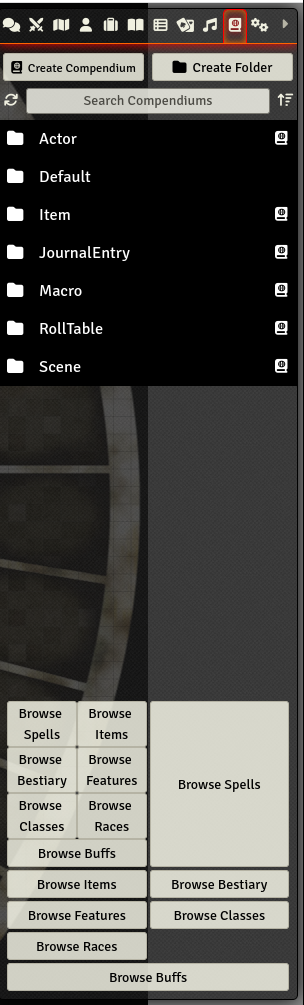 "Browse ..." buttons duplicated · Issue #217 · earlSt1/vtt-compendium-folders · GitHub