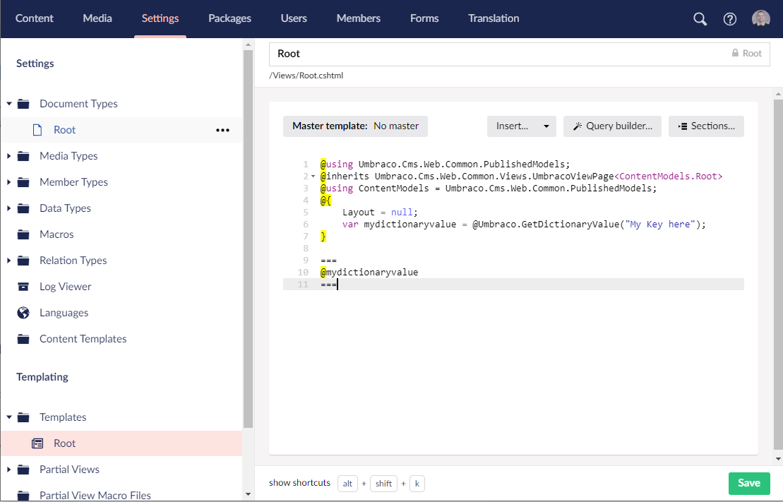 Umbraco 9 GetDictionaryValue not working? · Issue #10977 · umbraco/Umbraco-CMS · GitHub