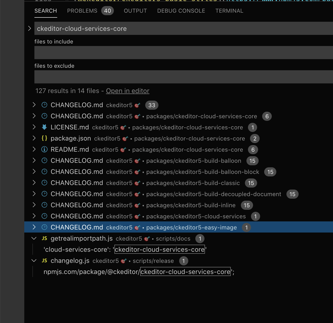 Remove mention of `ckeditor-cloud-services-core` from tools · Issue #9075 · ckeditor/ckeditor5 ...