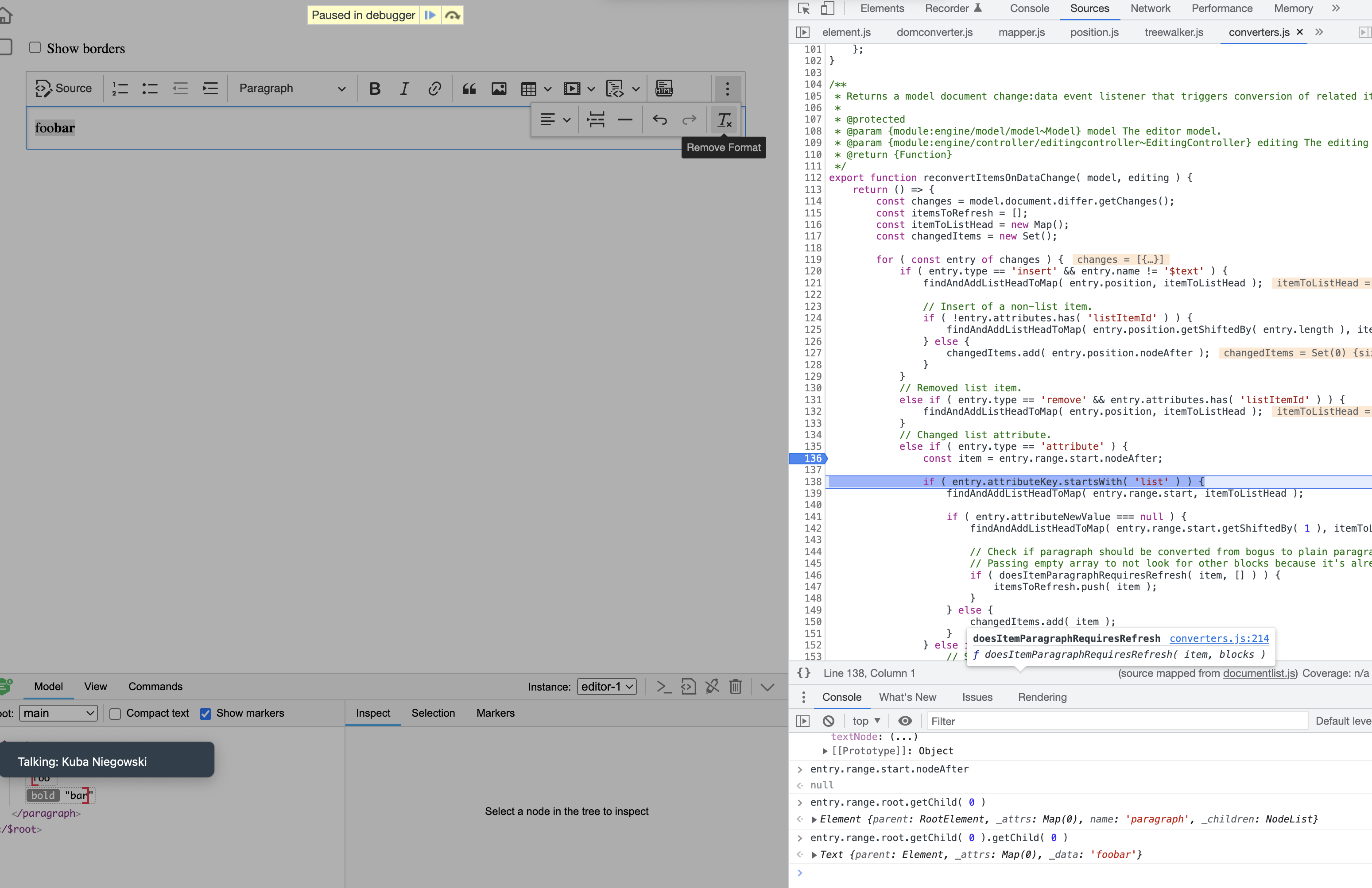 Error When Removing Formatting On Text · Issue 11348 · Ckeditorckeditor5 · Github 