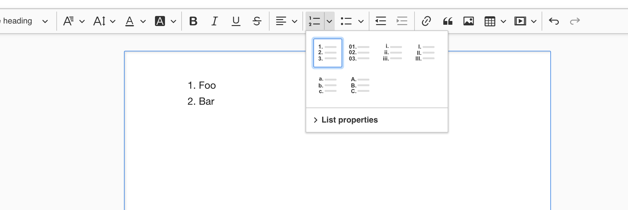 Indentation of numbered lists always uses the same style · Issue #12179 ...