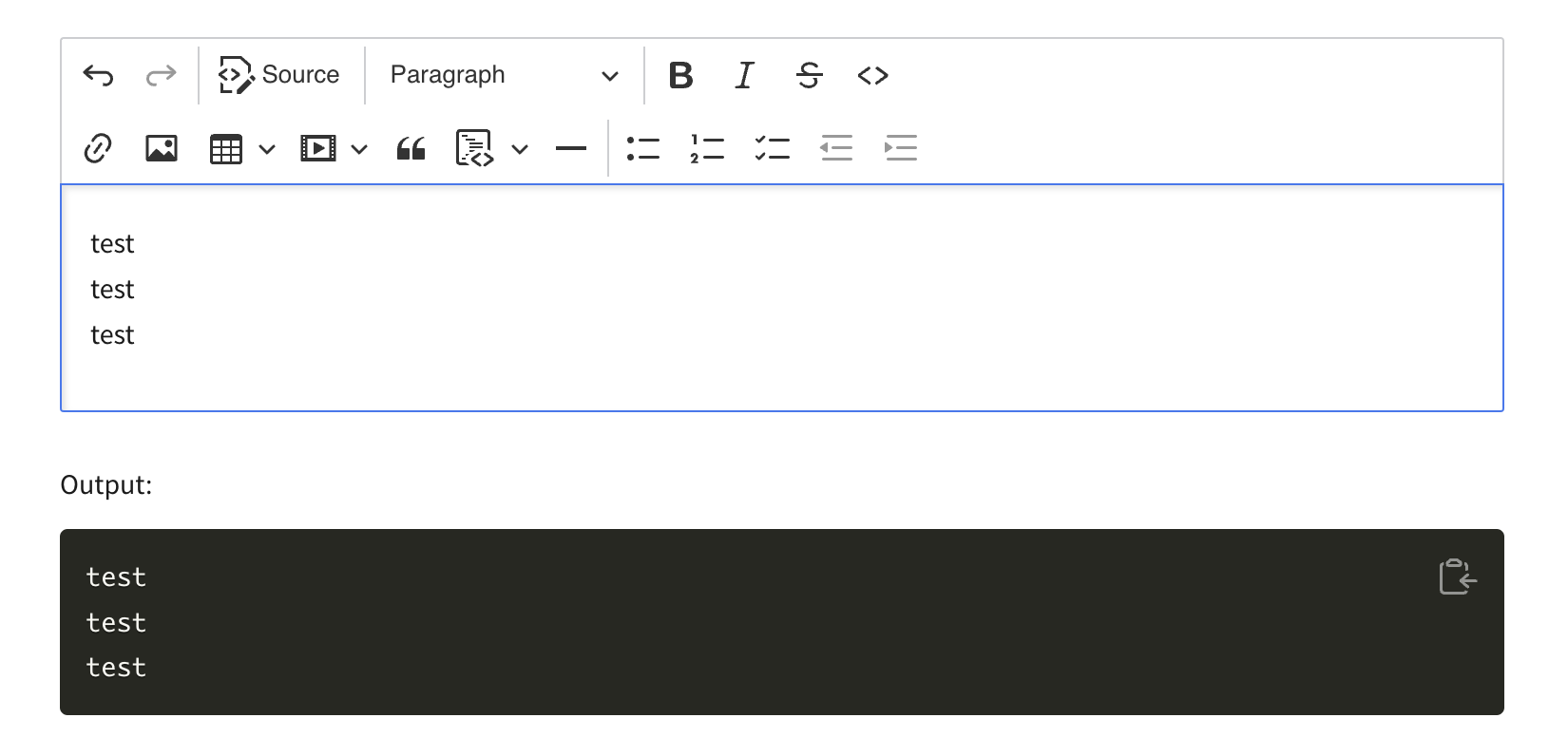 How to preserve new lines in editor.getData so that formatting is not ...
