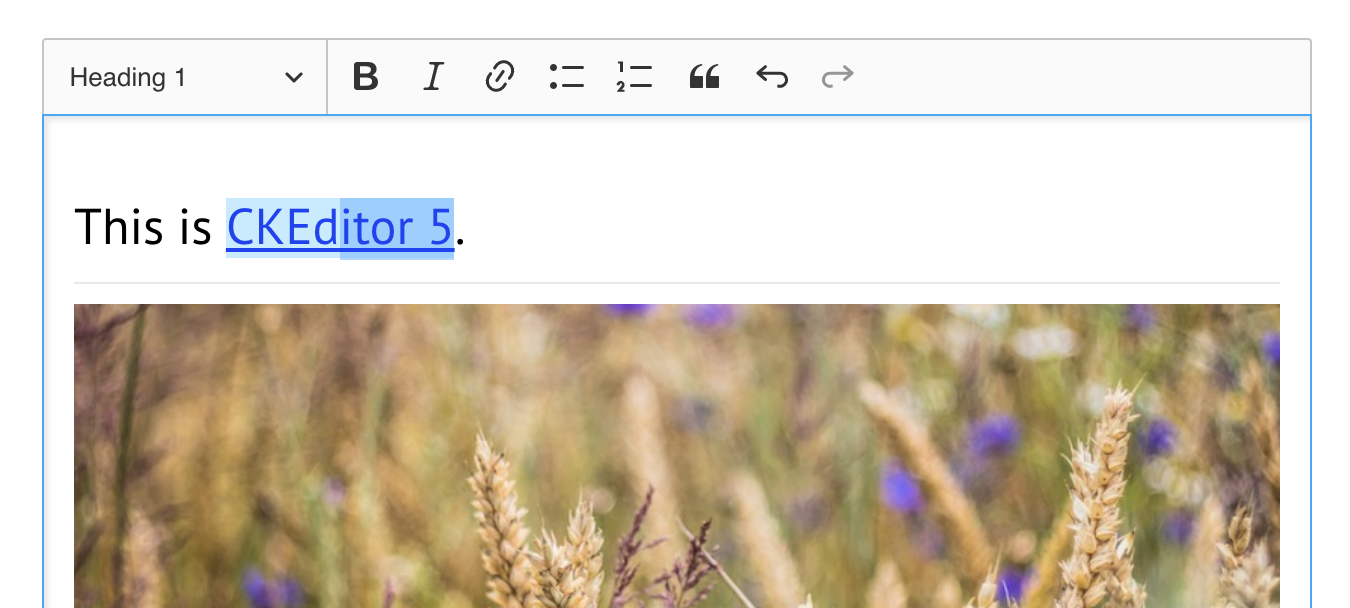 Link highlight resembles the selection · Issue #3405 · ckeditor/ckeditor5 · GitHub