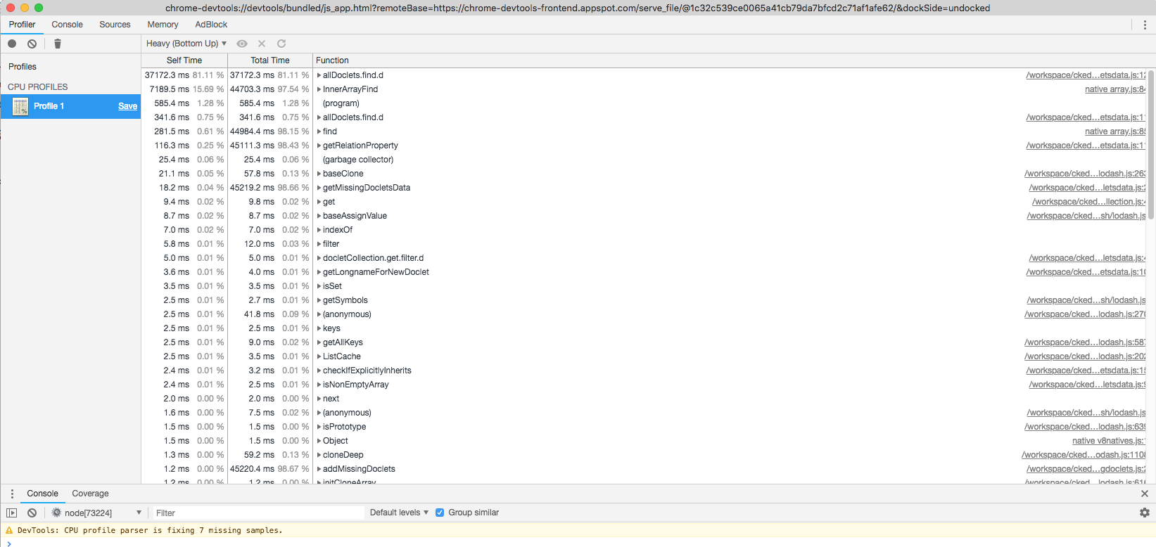 Profiling JSDoc plugins · Issue #7120 · ckeditor/ckeditor5 · GitHub