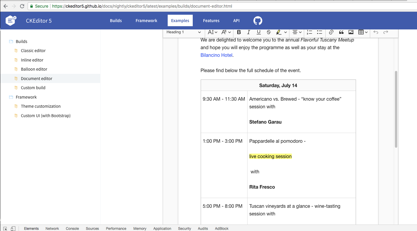 [Docs] The content in the document editor example is broken · Issue ...