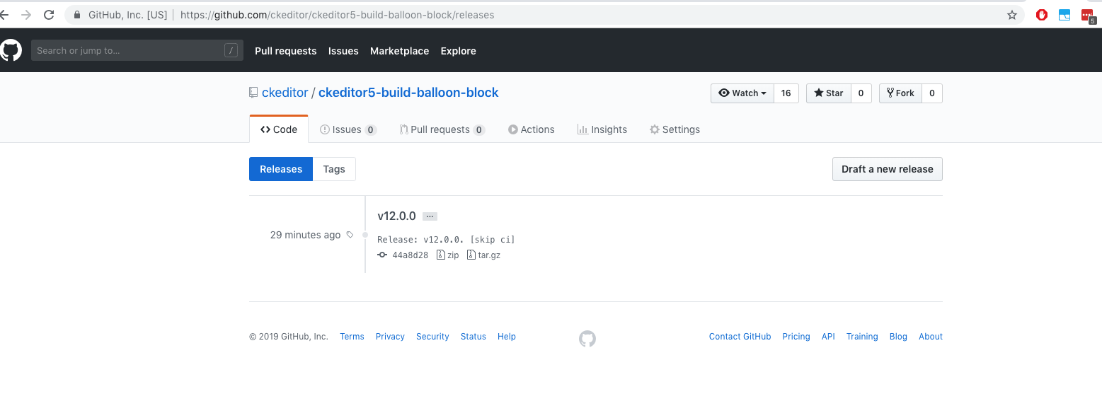 The new package has not been pushed to GH during the release · Issue #7151 · ckeditor/ckeditor5 ...