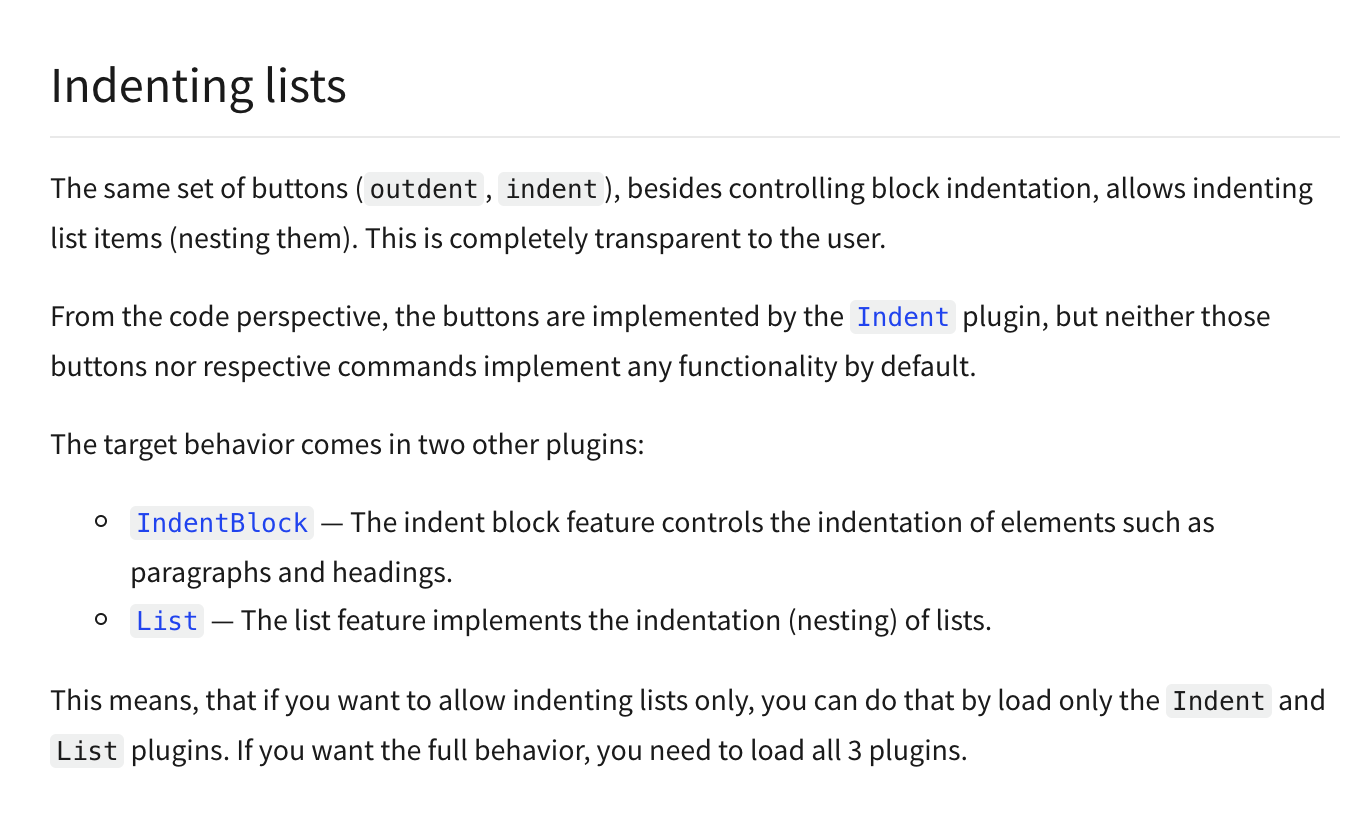 [Docs] The feature guide is incomplete · Issue #2350 · ckeditor/ckeditor5 · GitHub