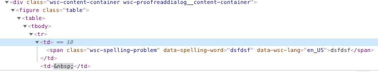[CKEditor 5] Words inside a nested editable can't be corrected via `Proofread in dialog ...
