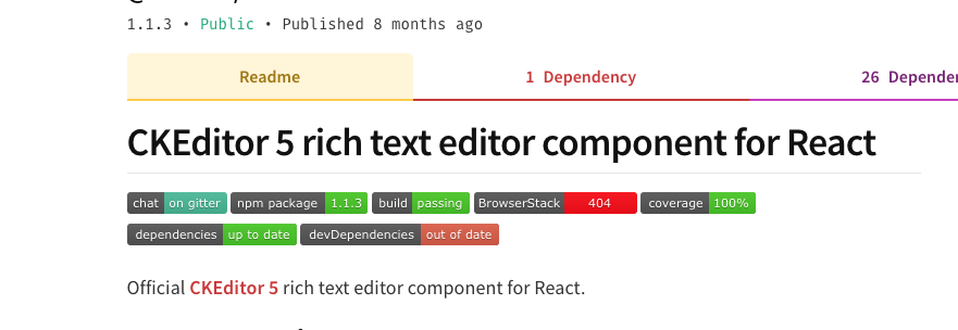 Remove link to BrowserStack · Issue #121 · ckeditor/ckeditor5-react · GitHub