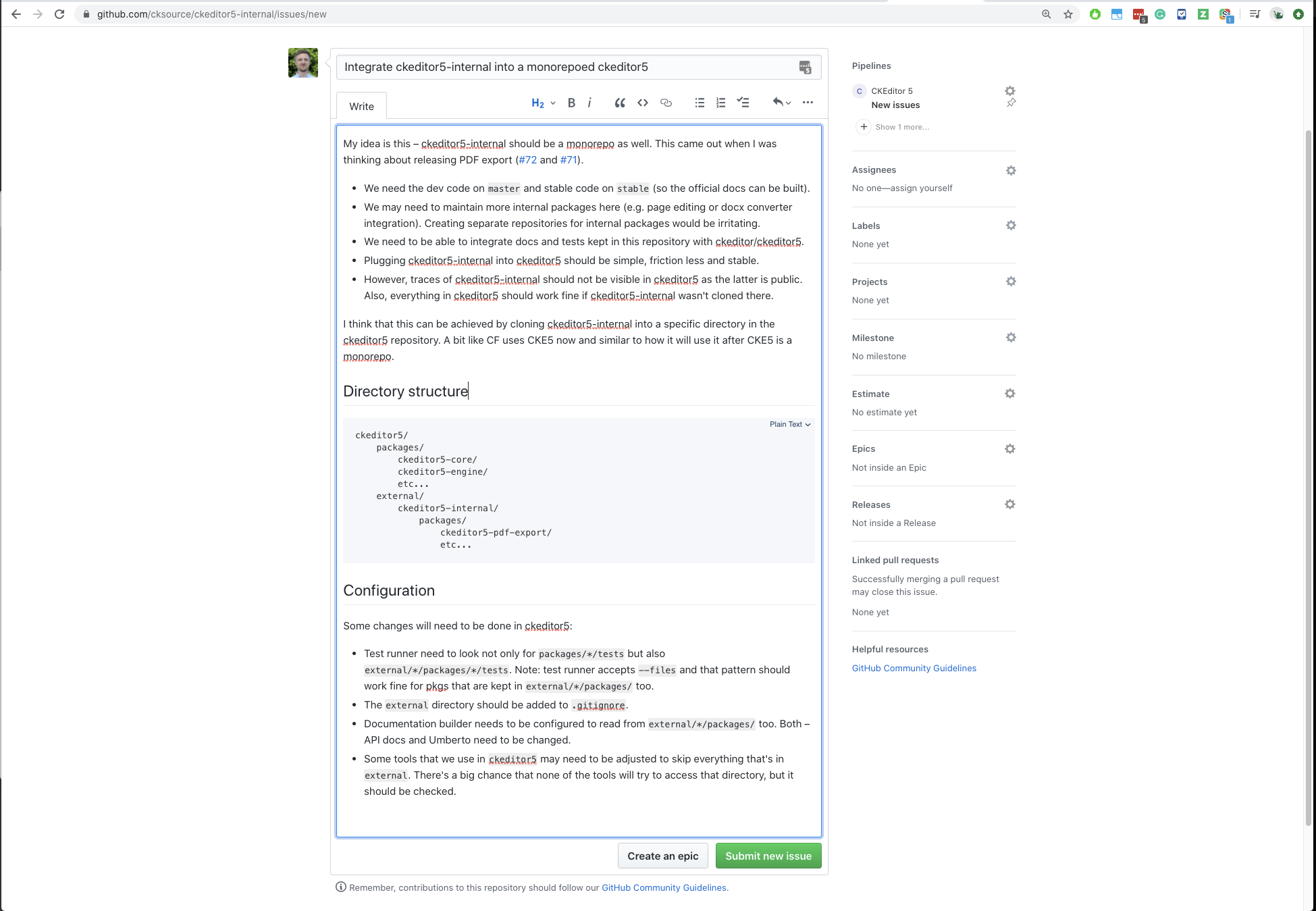 Avoid having vertical scrollbars · Issue #20 · ckeditor/github-writer · GitHub