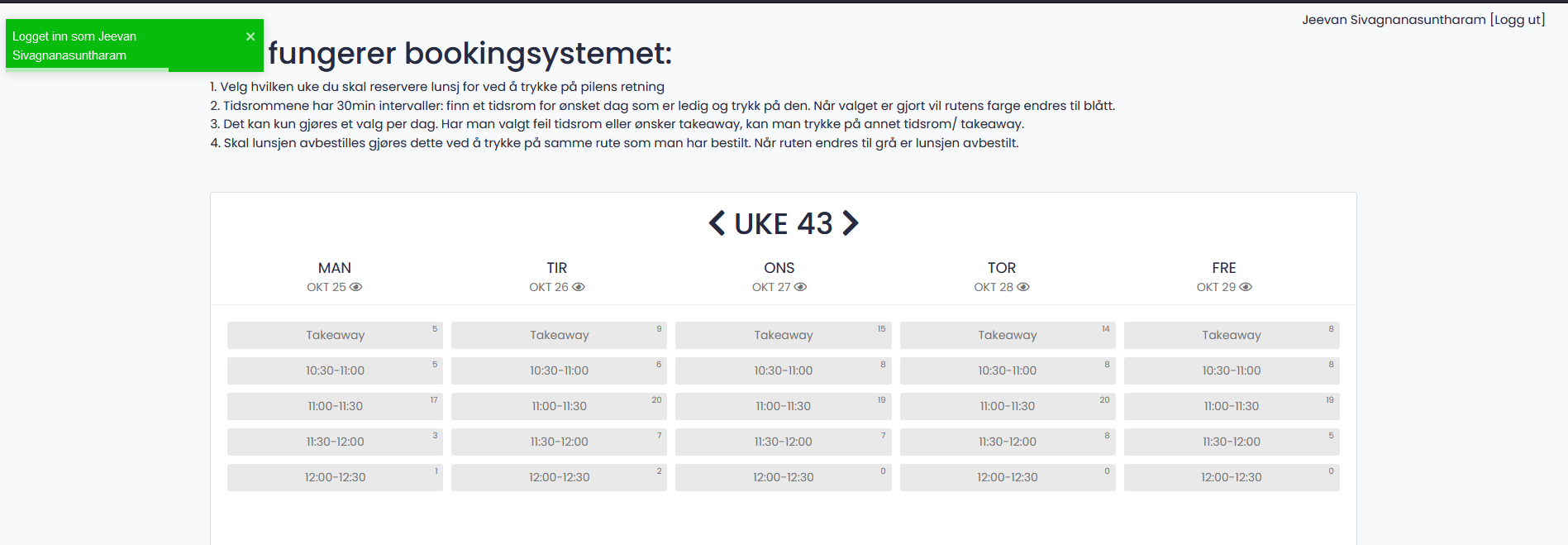 GitHub - San-Jeevan/BookingScheduler: A weekly bookable calender with ...