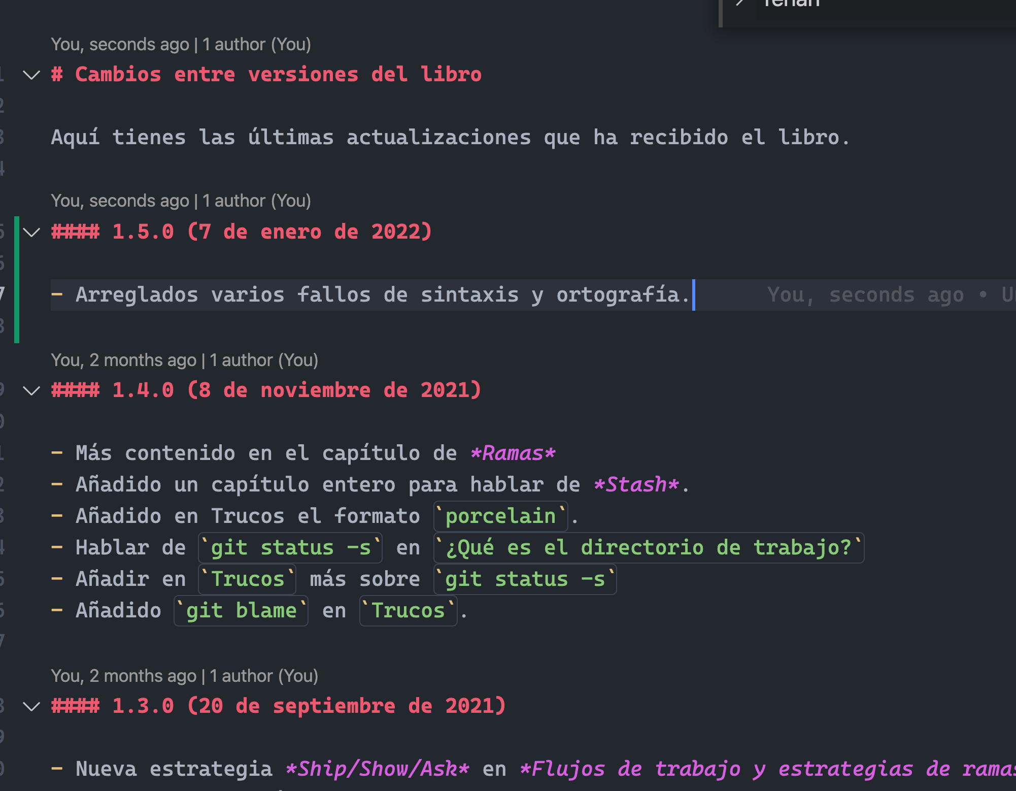 Sección de cambios entre versiones en índice · Issue #29 · midudev ... Sección de cambios entre versiones en índice · Issue #29 · midudev ...