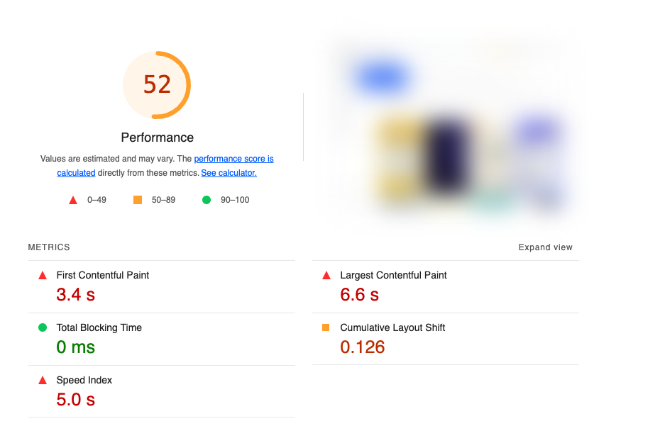 I use lighthouse running score has been very low · Issue #15139 · GoogleChrome/lighthouse · GitHub