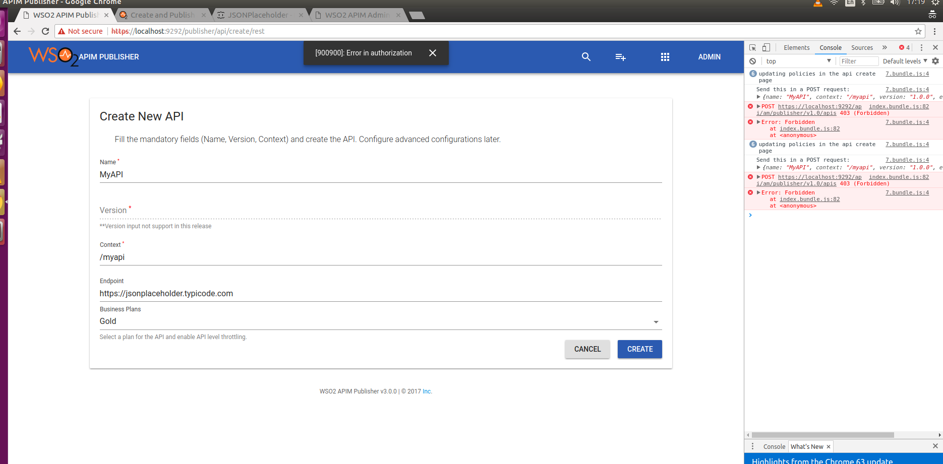 Cannot select subscription tier and move forward when creating an api · Issue #2094 · wso2 ...