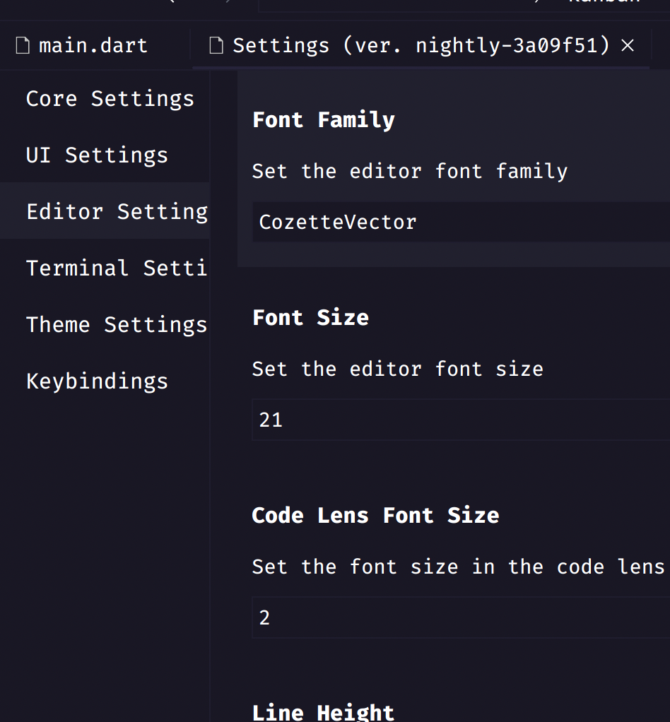 Cant use the Cozette font · Issue #1306 · lapce/lapce · GitHub